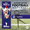 Navy Bluz Footy Bookmark - Ambrosia Flair