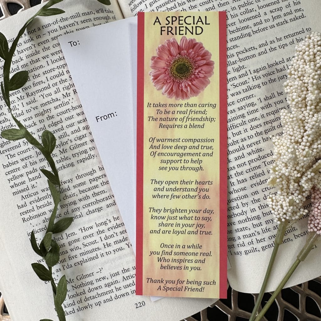 A Special Friend – Cherished Moments Bookmark