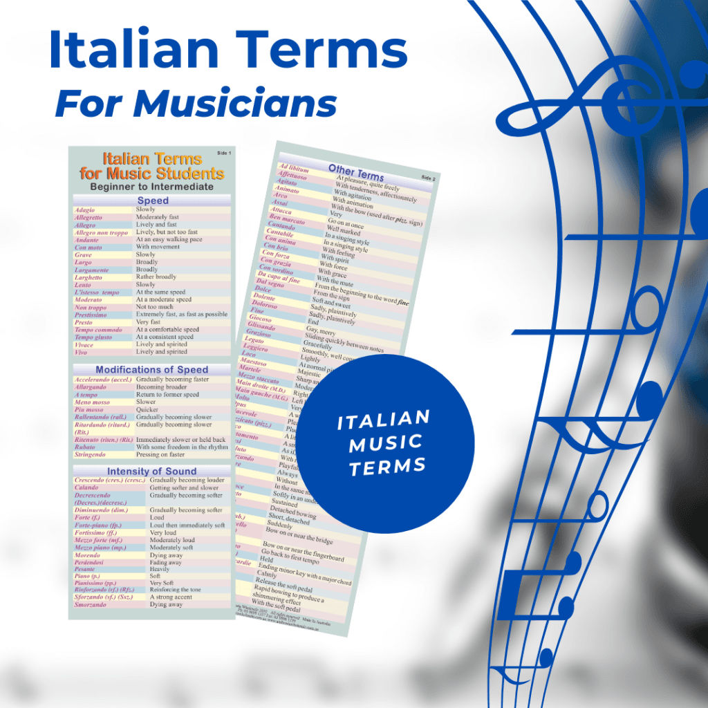 Italian Terms for Musicians - Ambrosia Flair