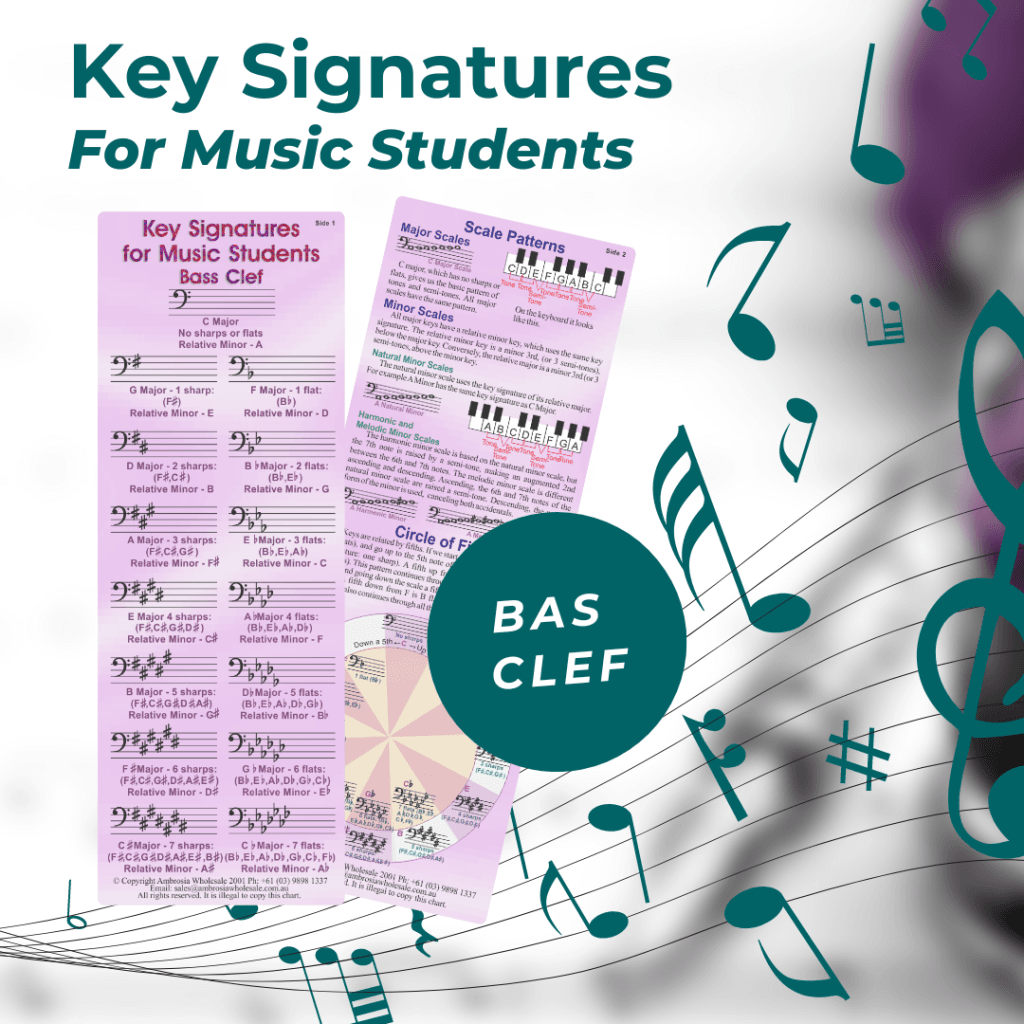 Key Signatures – Bass Clef - Ambrosia Flair
